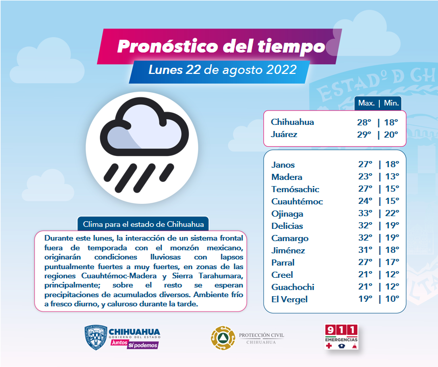 Llega hoy frente frio a Chihuahua | Portal Gubernamental del Estado de ... Llega hoy frente frio a Chihuahua | Portal Gubernamental del Estado de ...